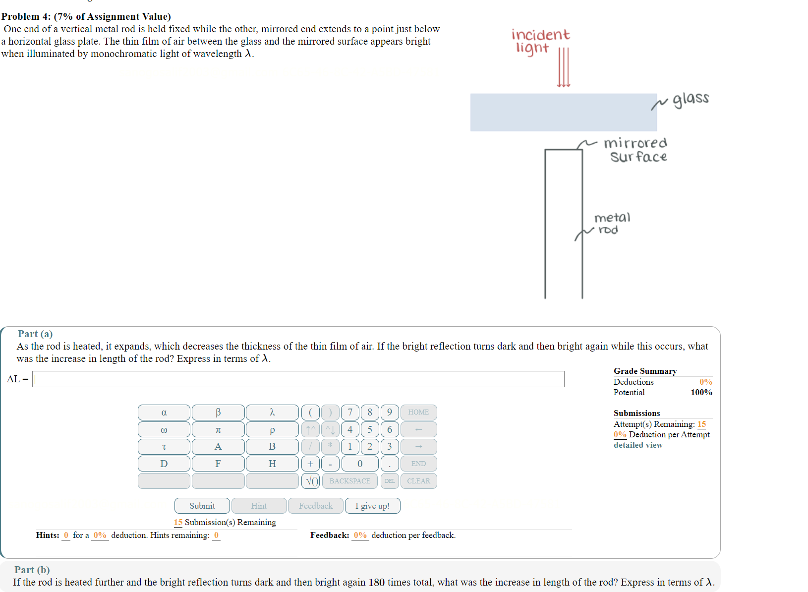Solved Please explain clearly the geometry of the problem | Chegg.com