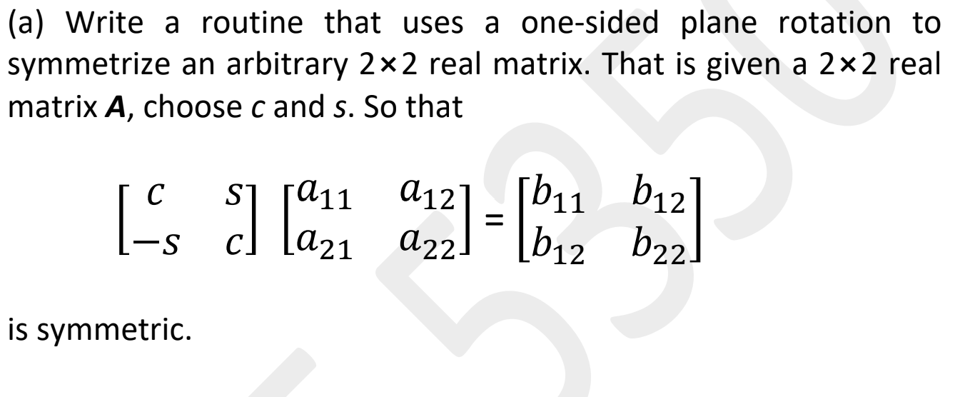Solved (a) Write a routine that uses a one-sided plane | Chegg.com