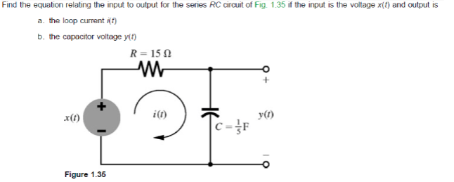 Solved Find the equation relating the input to output for | Chegg.com