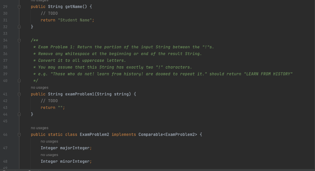 Solved package edu. howardcc. exams.finalexam. prompt; | Chegg.com