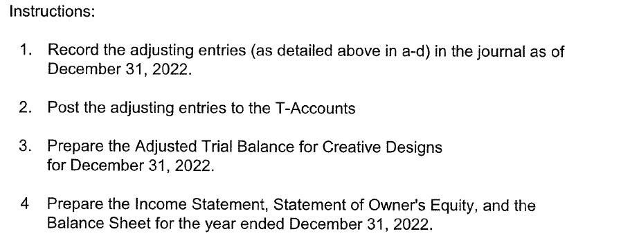 Solved Journalize the following adjusting entries. Each | Chegg.com