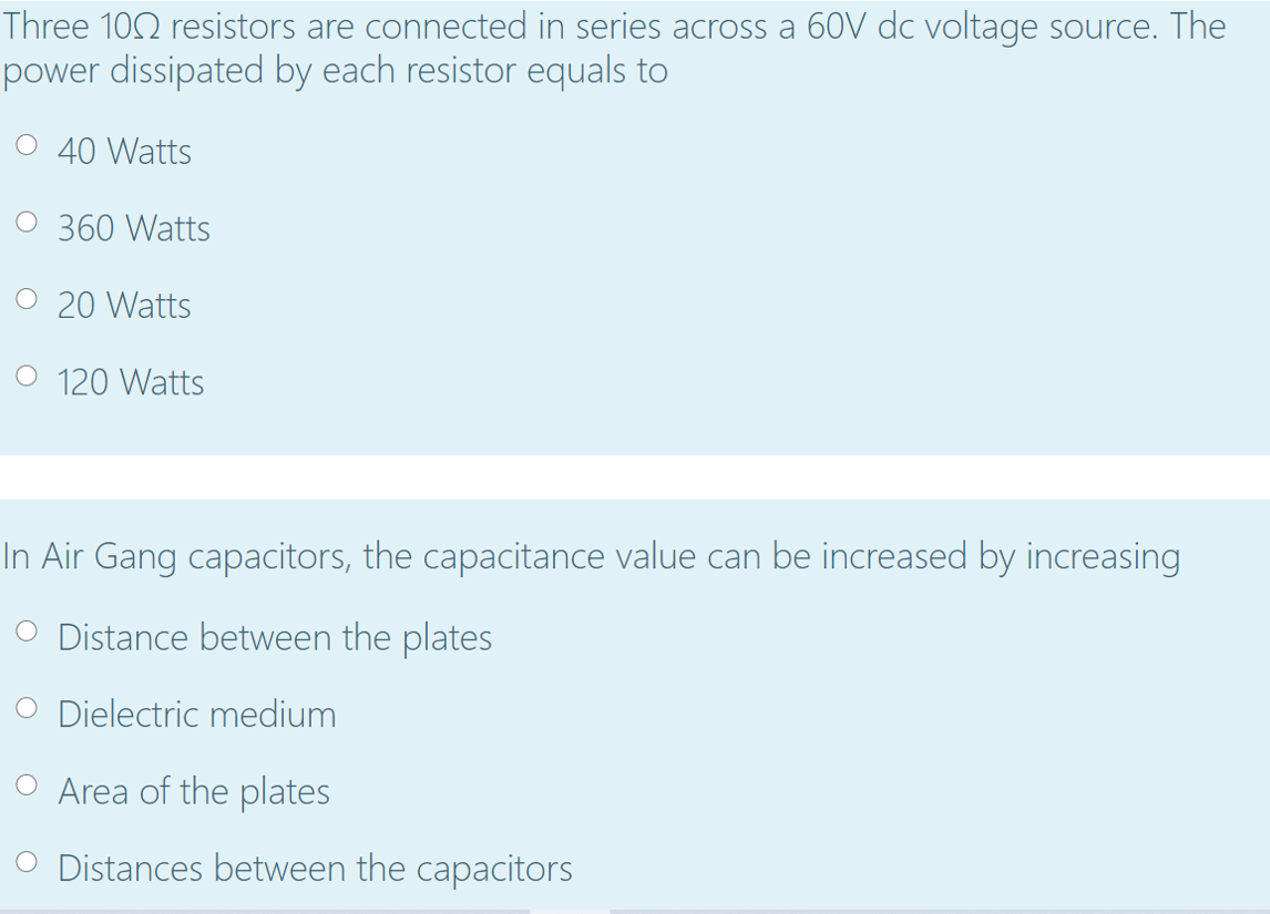Solved Three 101 resistors are connected in series across a | Chegg.com