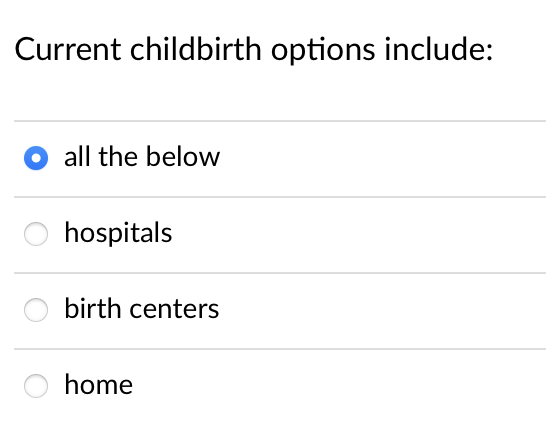 Solved The 4 stages of labor occur in the order: expulsion | Chegg.com