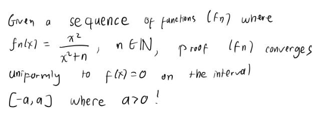 Solved Gren a full (fn) converges sequence of functions (fm) | Chegg.com