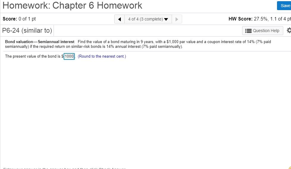 Solved Homework Chapter 6 Homework Save Score 0 Of 1 Pt 4