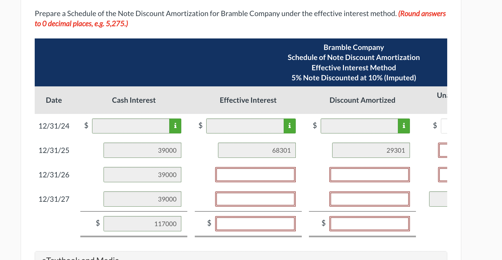 Solved Prepare a Schedule of the Note Discount Amortization | Chegg.com