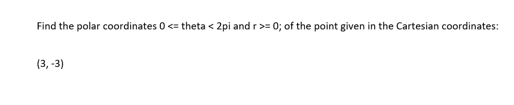 Solved Find the polar coordinates 0