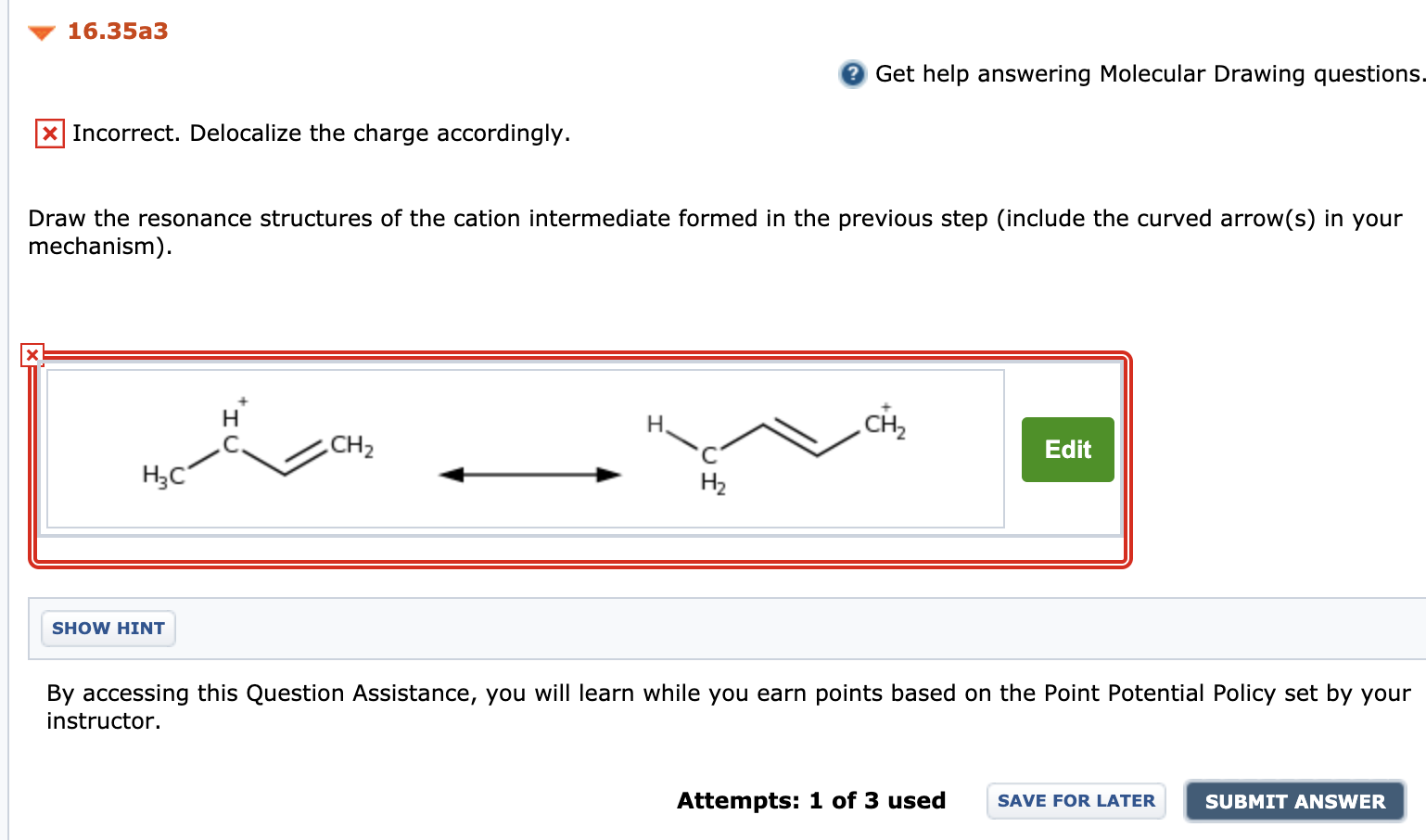 Solved Practice Problem 16.35 Draw the major product | Chegg.com