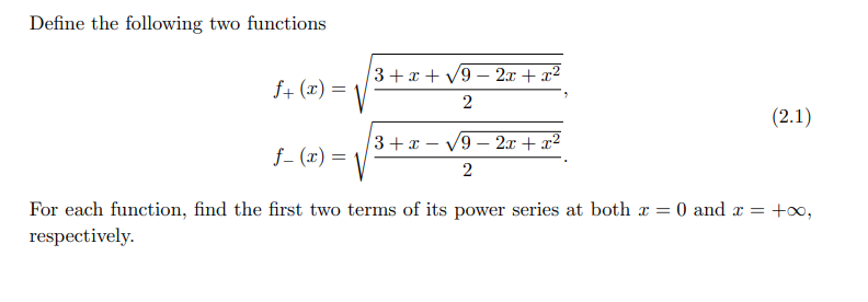 Solved Define the following two | Chegg.com