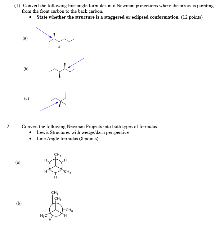 Solved (1) Convert the following line angle formulas into | Chegg.com