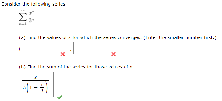Solved Consider the following series. 3 1 (a) Find the | Chegg.com