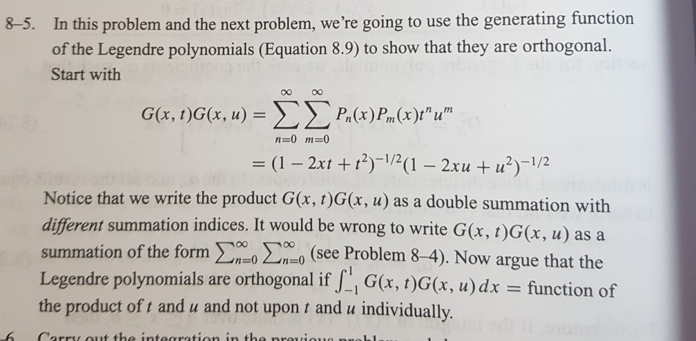Solved 8-5. In this problem and the next problem, we're | Chegg.com