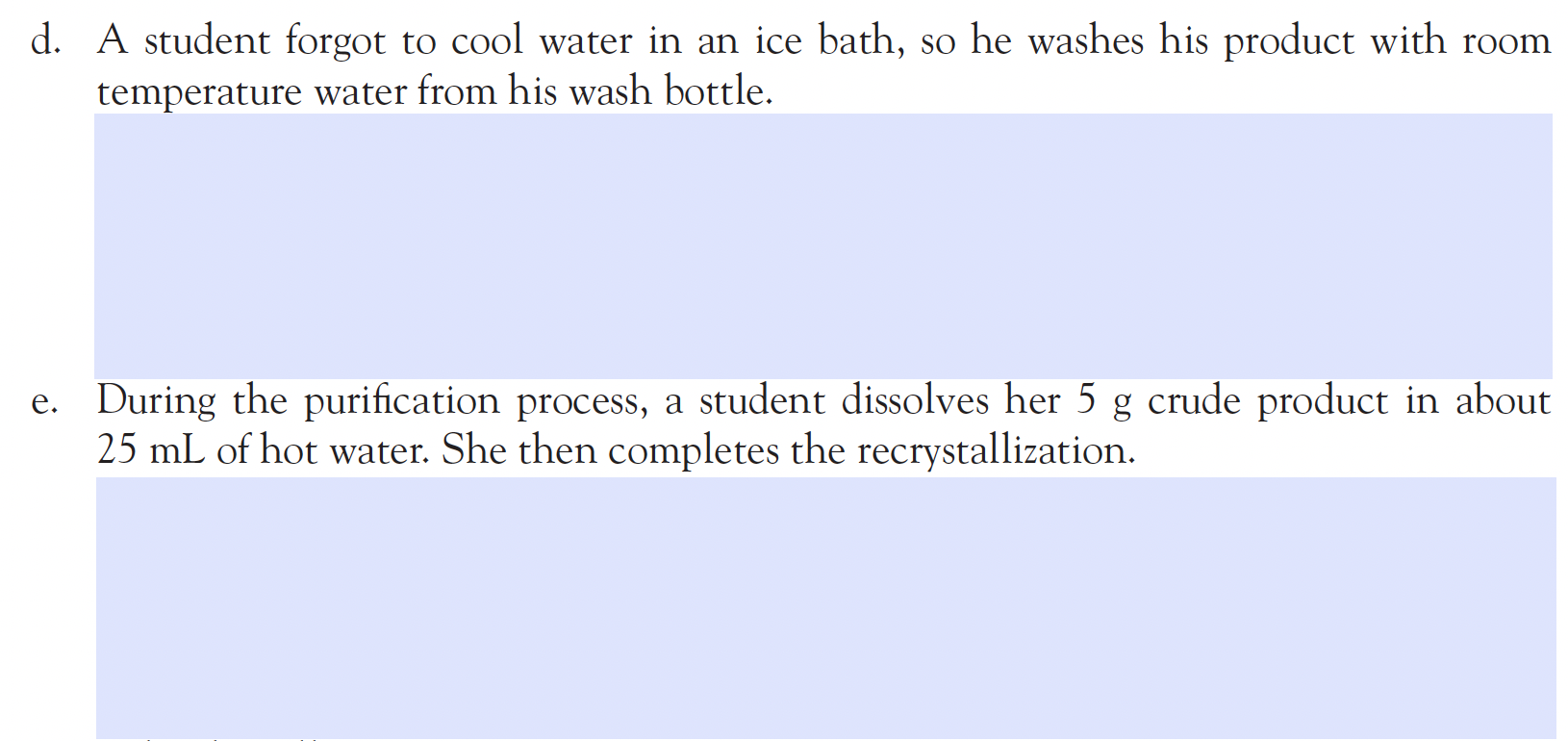 Solved 1. How do each of the following experimental errors | Chegg.com