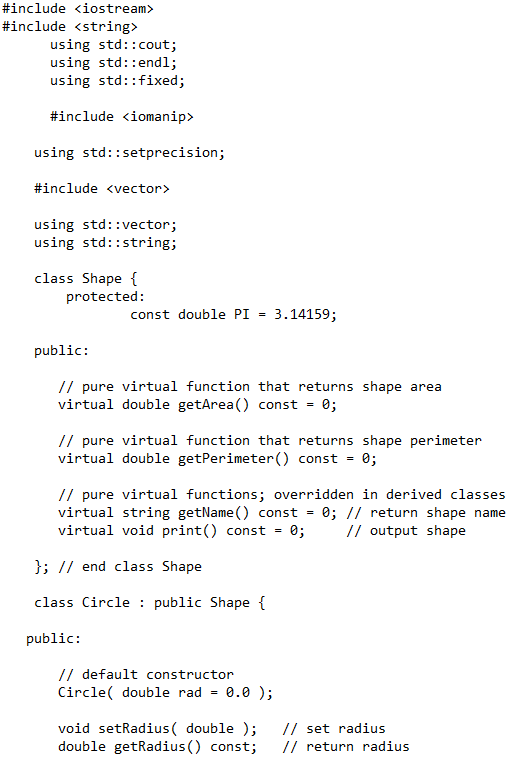 Solved You are given an abstract superclass encapsulating | Chegg.com