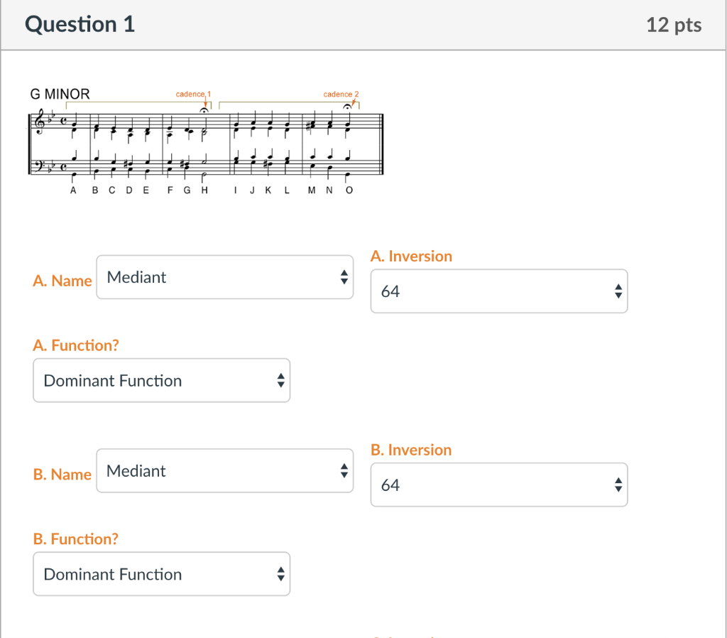 I am in desperate need of help on my music homework | Chegg.com