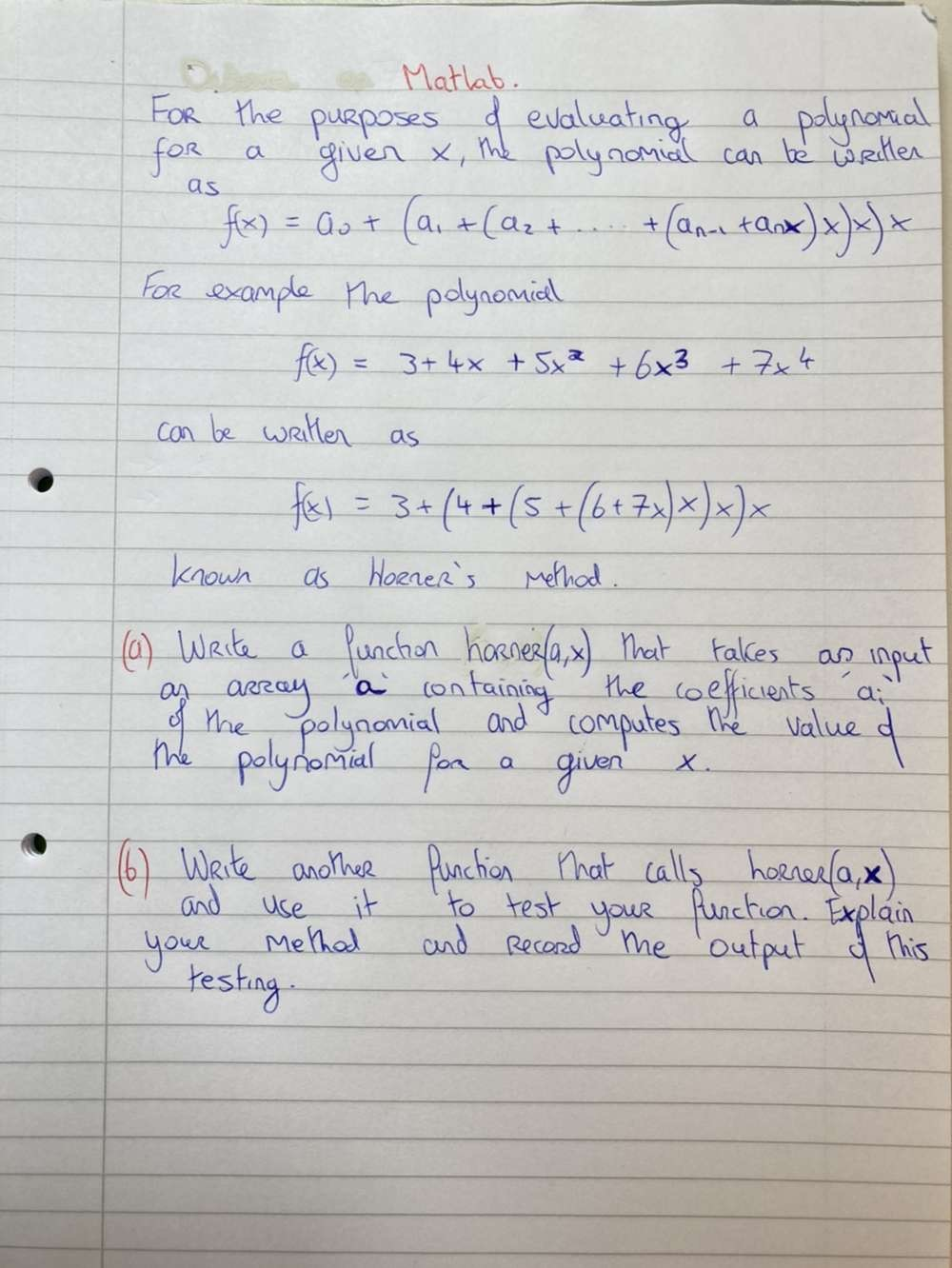 Solved as Matlab. FOR the purposes of evaluating a | Chegg.com