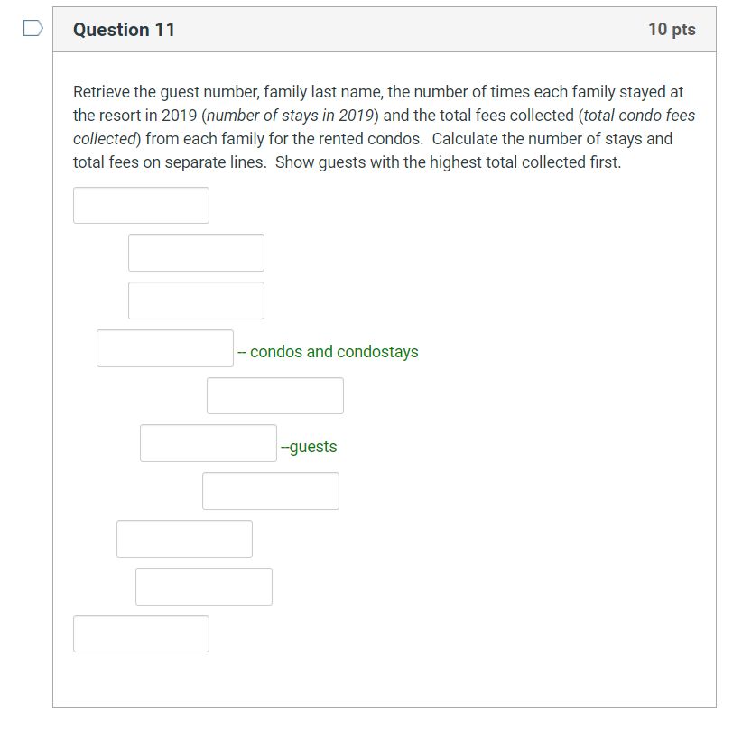 Write SQL scripts (queries) by using Joins/Group/Nest | Chegg.com