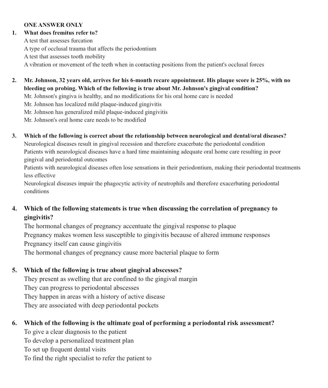 Solved ONE ANSWER ONLYWhat does fremitus refer to?A test | Chegg.com