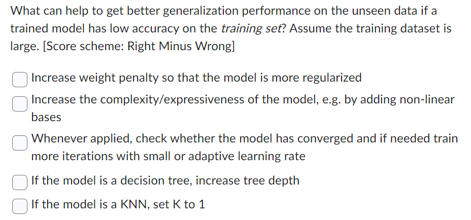 Solved What Can Help To Get Better Generalization