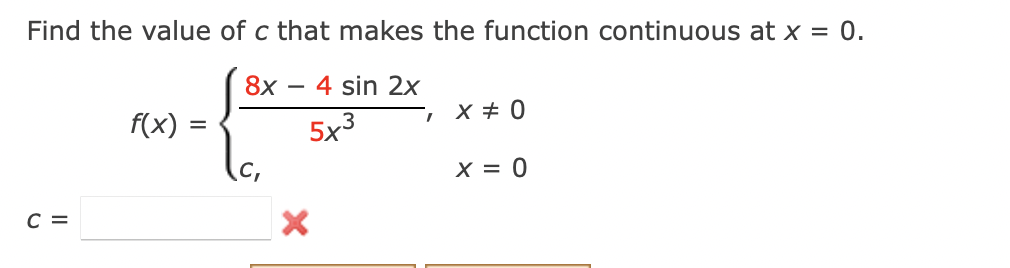 Solved Find the value of c that makes the function | Chegg.com