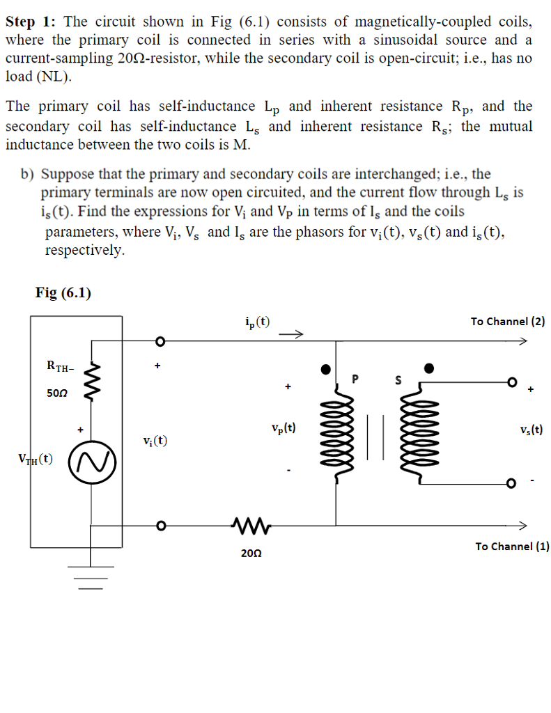 Step 1: The circuit shown in Fig (6.1) consists of | Chegg.com