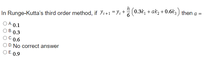 Solved In Runge-Kutta's third order method, if | Chegg.com