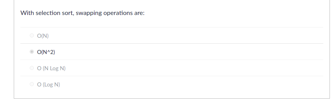 Solved With Selection Sort Swapping Operations Are On © 9287