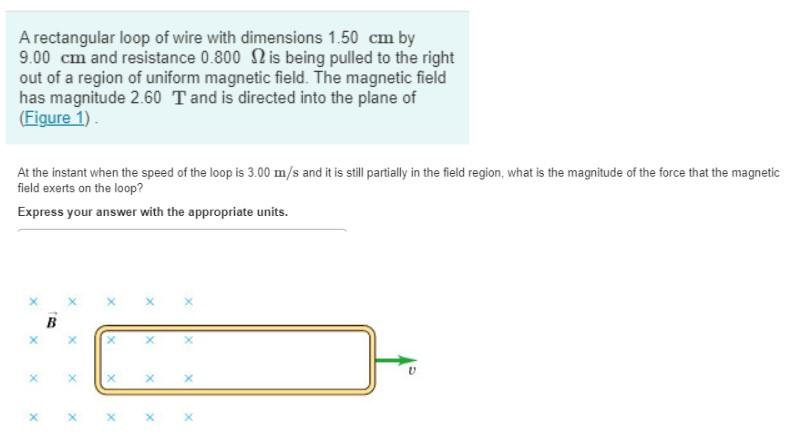 Solved A rectangular loop of wire with dimensions 1.50 cm by | Chegg.com