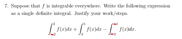 Solved Suppose that f ﻿is integrable everywhere. Write the | Chegg.com