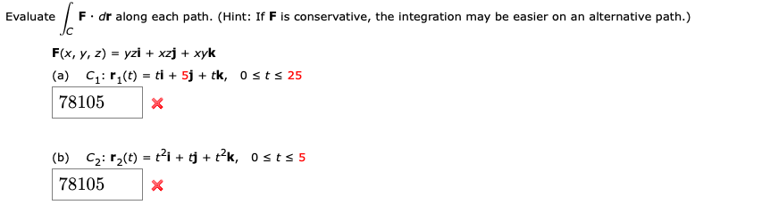 Solved Evaluate F dr along each path. (Hint: If F is | Chegg.com