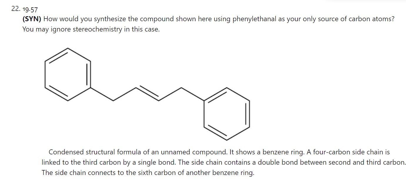Solved (SYN) How would you synthesize the compound shown | Chegg.com