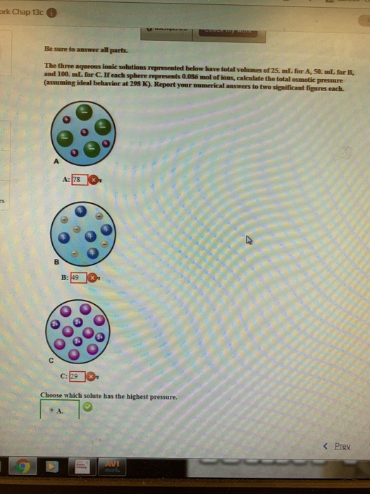 Solved ork Chap 13c。 Be sure to answer all parts The three | Chegg.com