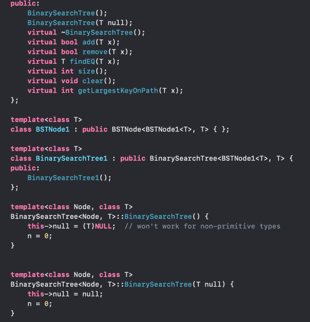 Solved 5 #ifndef BINARYSEARCHTREE_H_ Ó #define | Chegg.com