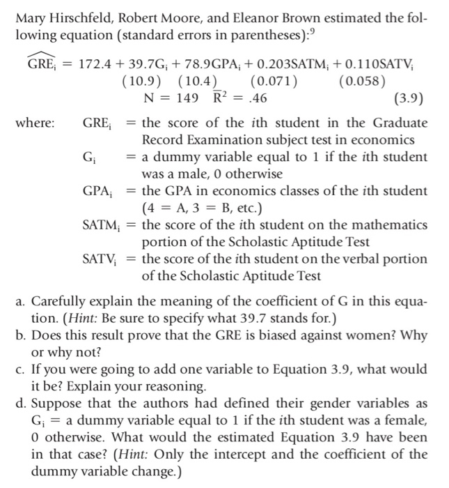 Solved 5. The Graduate Record Examination (GRE) subject test | Chegg.com