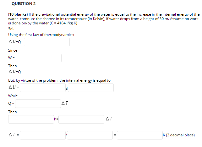 Solved QUESTION 2 (10 blanks) If the gravitational potential | Chegg.com