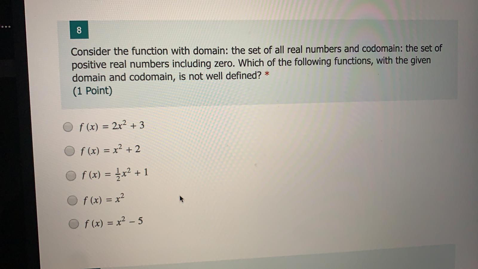 Solved 8 Consider the function with domain: the set of all | Chegg.com