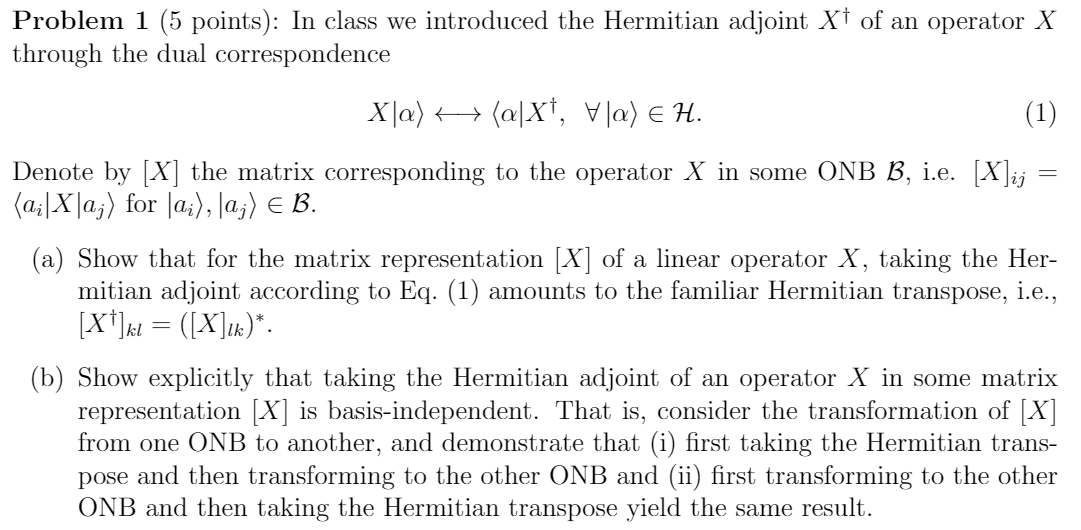 Solved Problem 1 (5 points): In class we introduced the | Chegg.com