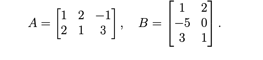 Solved We have two linear representations R³→R², T: R3 -> | Chegg.com