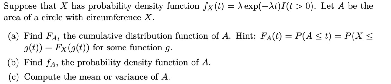 Solved Suppose that X has probability density function | Chegg.com