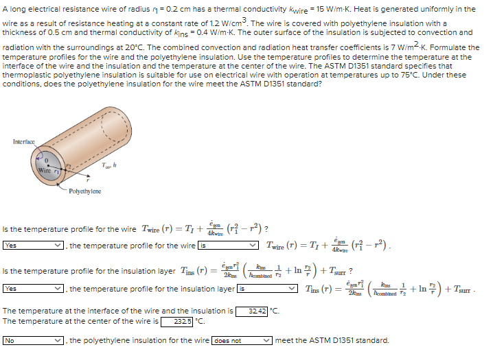 Solved A long electrical resistance wire of radius r1=0.2 cm | Chegg.com