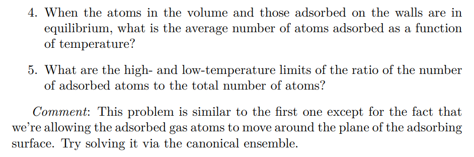 Solved Exercise 2. You're given a classical gas of N weakly | Chegg.com