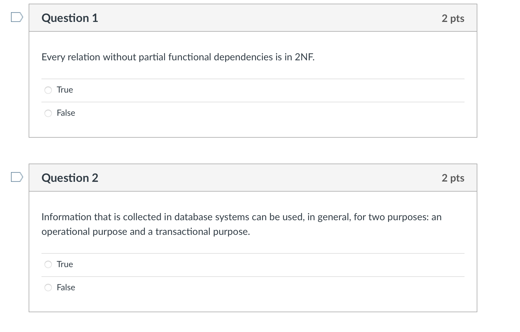 Solved Question 12 ﻿ptsEvery relation without partial | Chegg.com