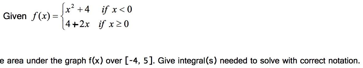 Solved x² +4 if x