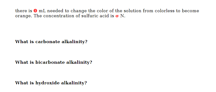 Solved Problem 4: Alkalinity Lab Note: all symbols denoting | Chegg.com