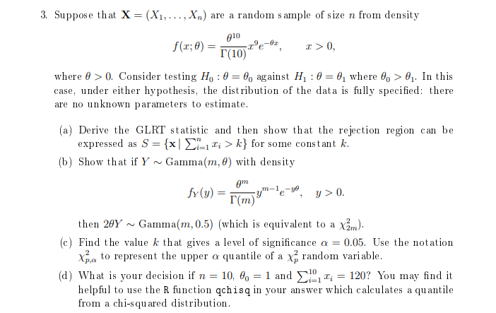 Solved Suppose that X=(X1,…,Xn) are a random s ample of size | Chegg.com