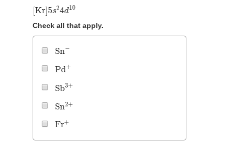 Solved Which neutral atom is isoelectronic with each of the | Chegg.com