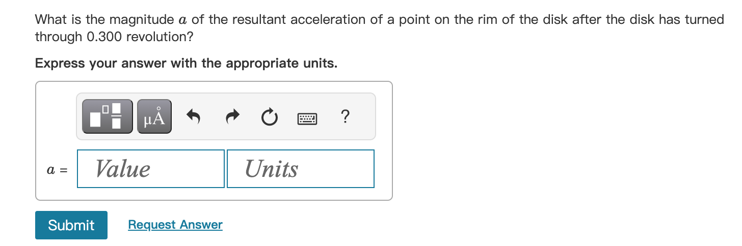 Solved What is the magnitude a of the resultant acceleration | Chegg.com