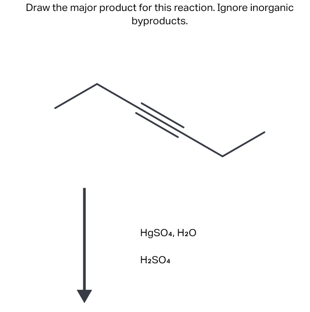 Solved Draw the product of this reaction. Ignore inorganic | Chegg.com