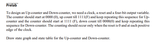 Solved To design an Up-counter and Down-counter, we need a | Chegg.com