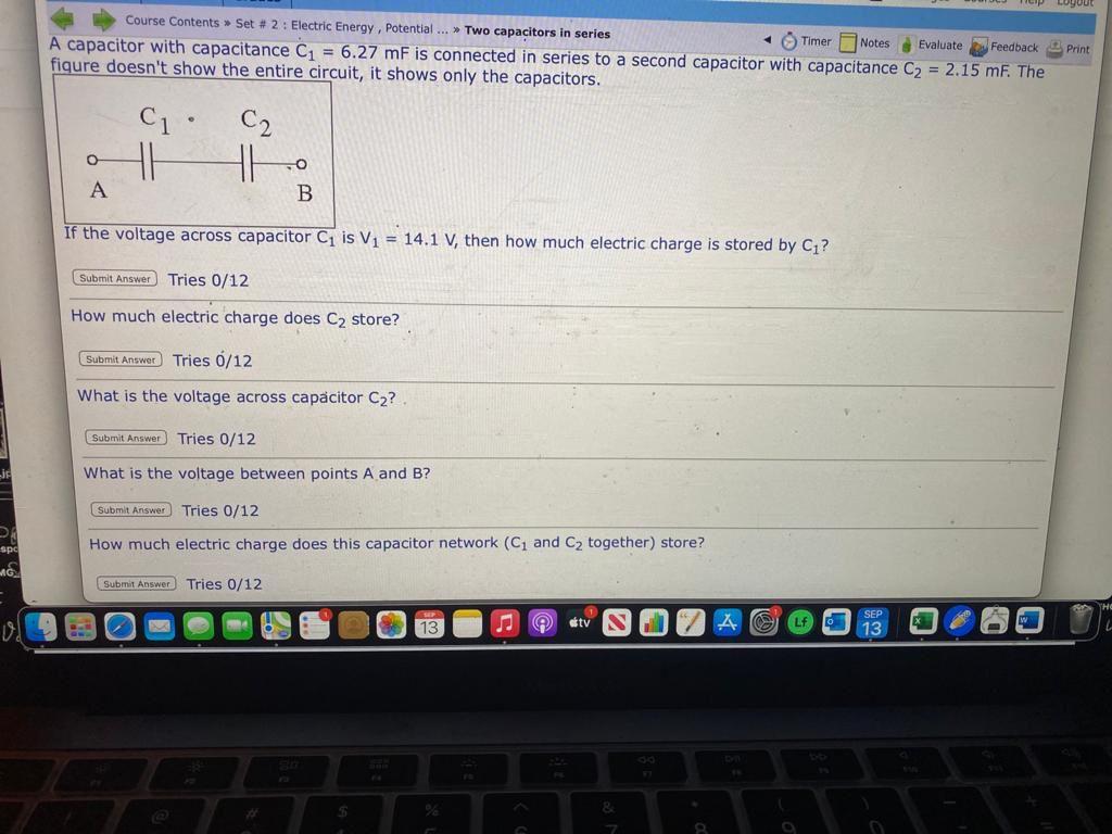 Solved Logout Course Contents > Set #2 : Electric Energy, | Chegg.com